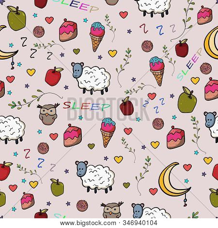 Bedtime Pattern. Vector & Photo (Free Trial) | Bigstock