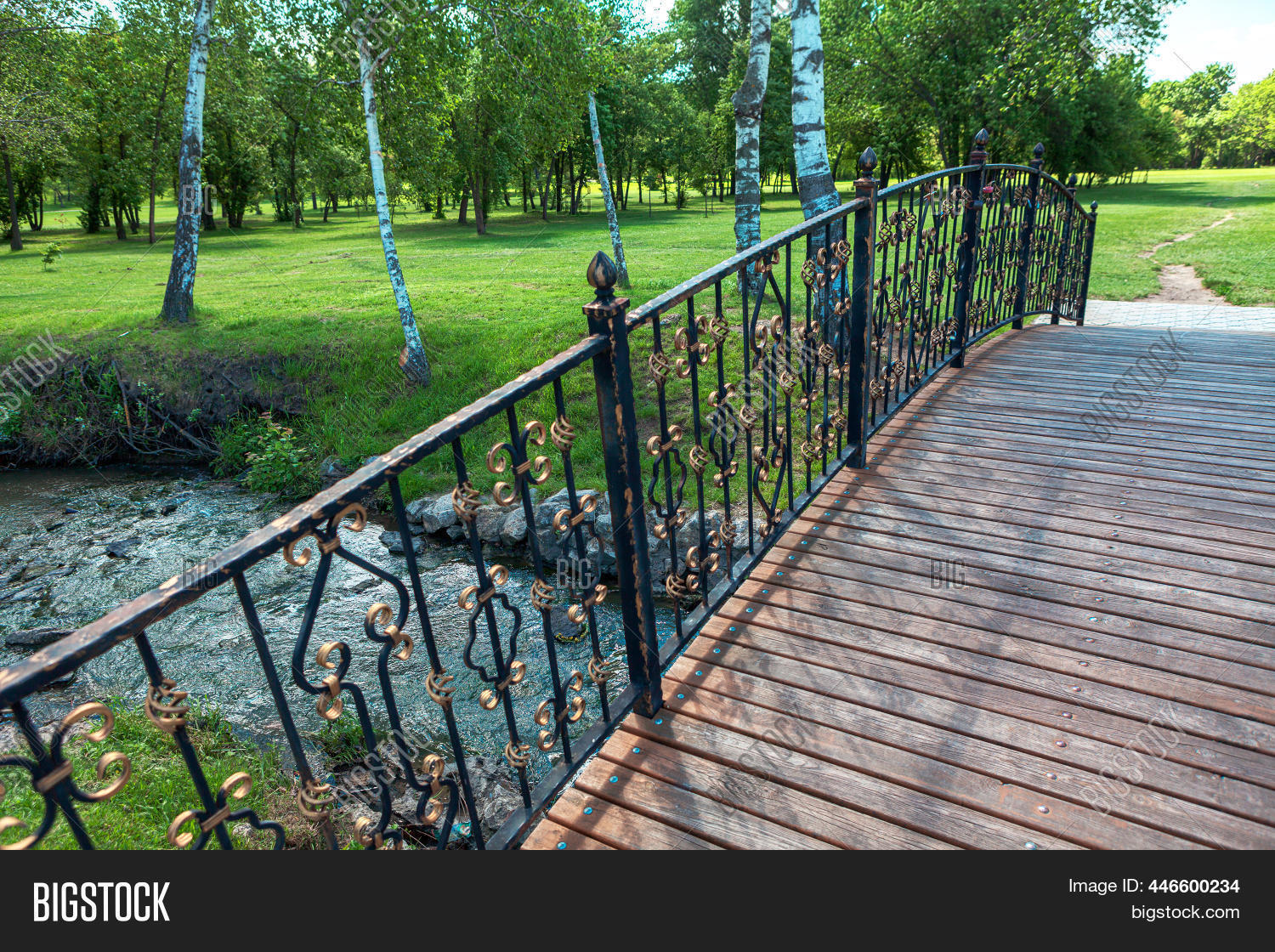 Footbridge Over Brook Image & Photo (Free Trial) | Bigstock