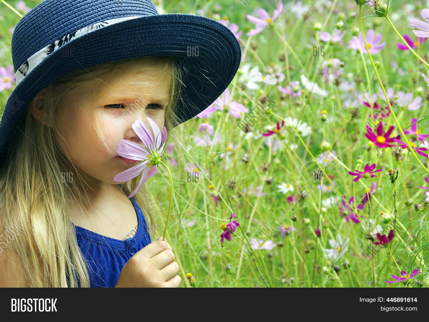 Child Sniffing Flower Image & Photo (Free Trial) | Bigstock