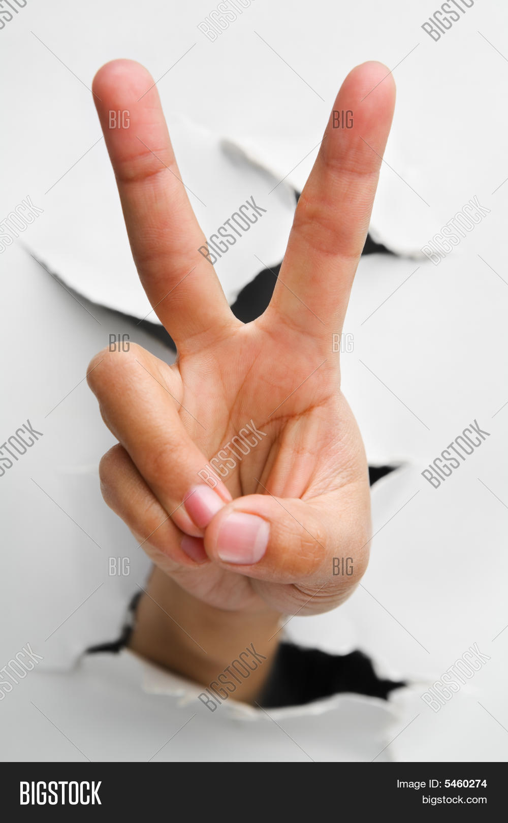 Peace Number Two Hand Image & Photo (Free Trial) | Bigstock