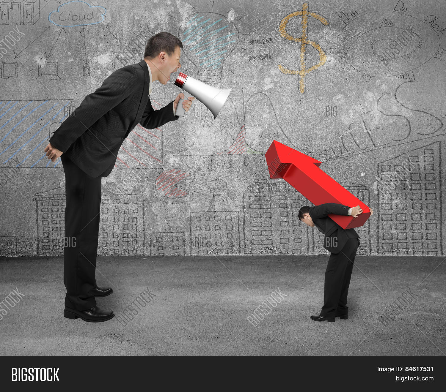 Boss Using Megaphone Image & Photo (Free Trial) | Bigstock