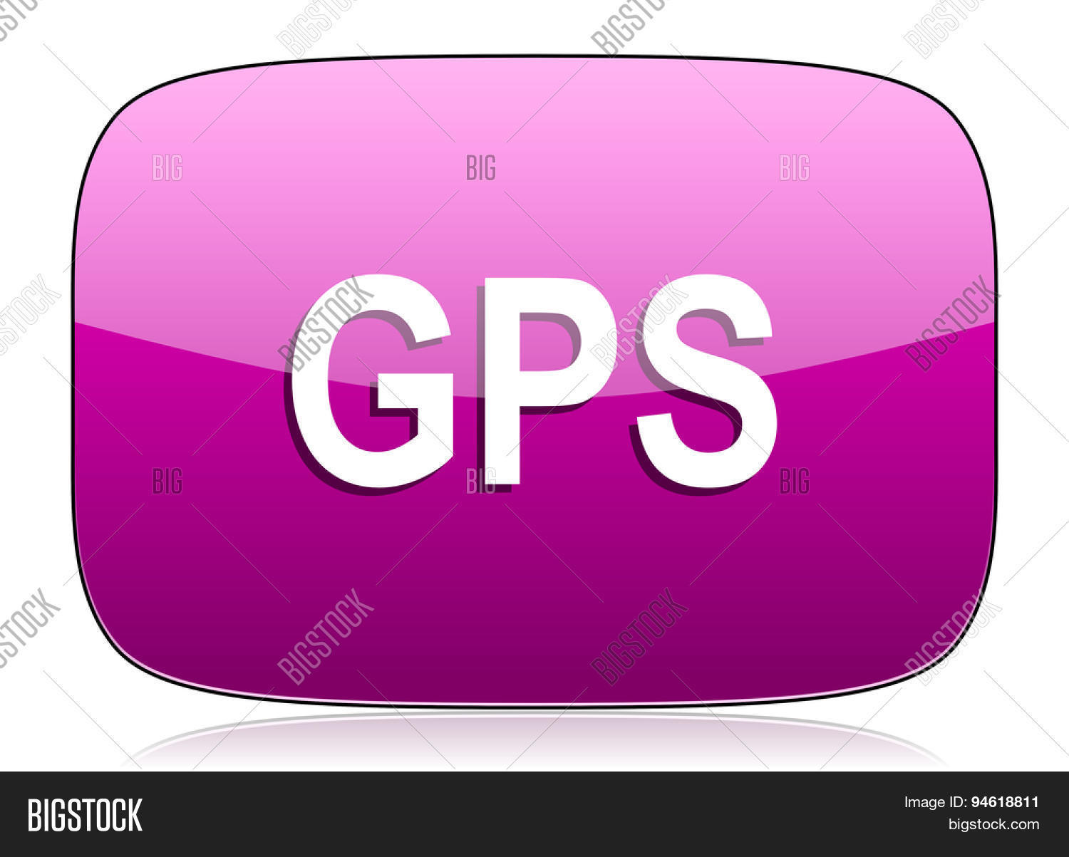 Gps Violet Icon Image & Photo (Free Trial) | Bigstock