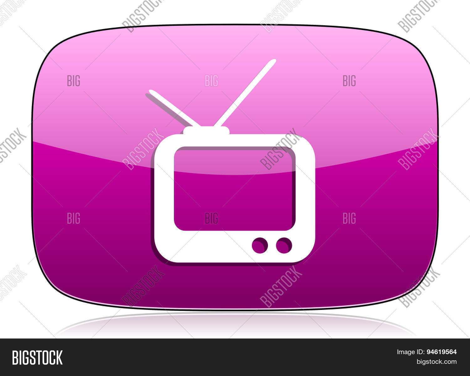 Tv Violet Icon Image & Photo (Free Trial) | Bigstock