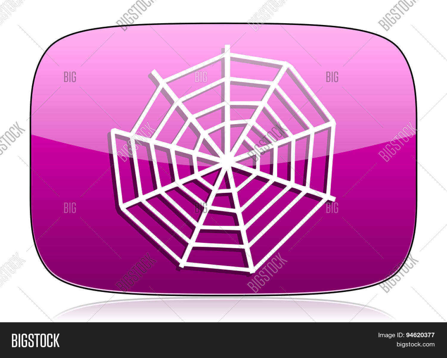 Spider Web Violet Icon Image & Photo (Free Trial) | Bigstock