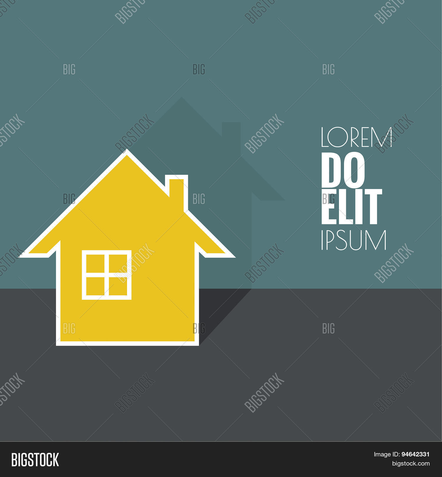 Symbol Dwelling House Vector & Photo (Free Trial) | Bigstock