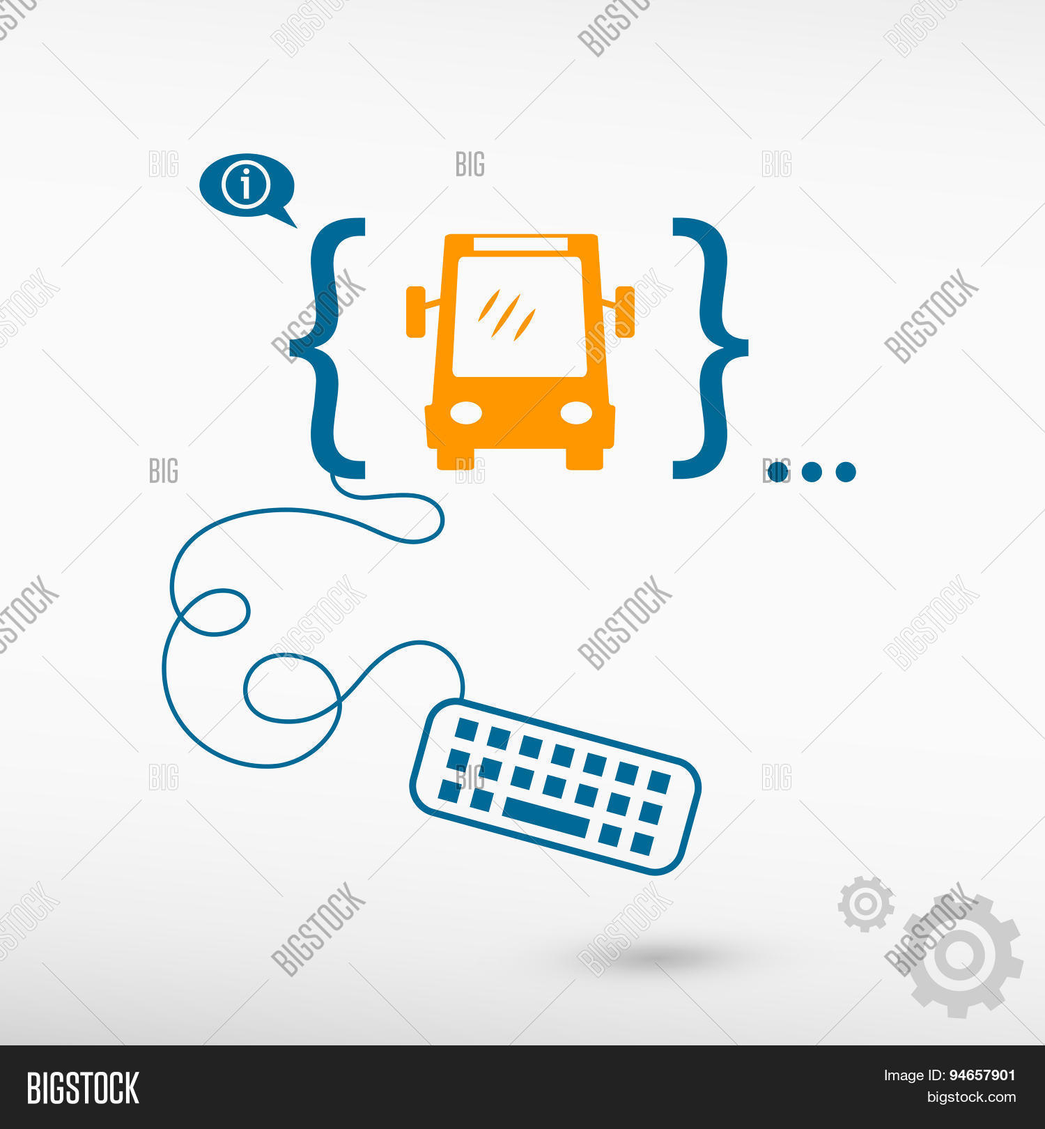 Bus Icon Flat Design Vector & Photo (Free Trial) | Bigstock