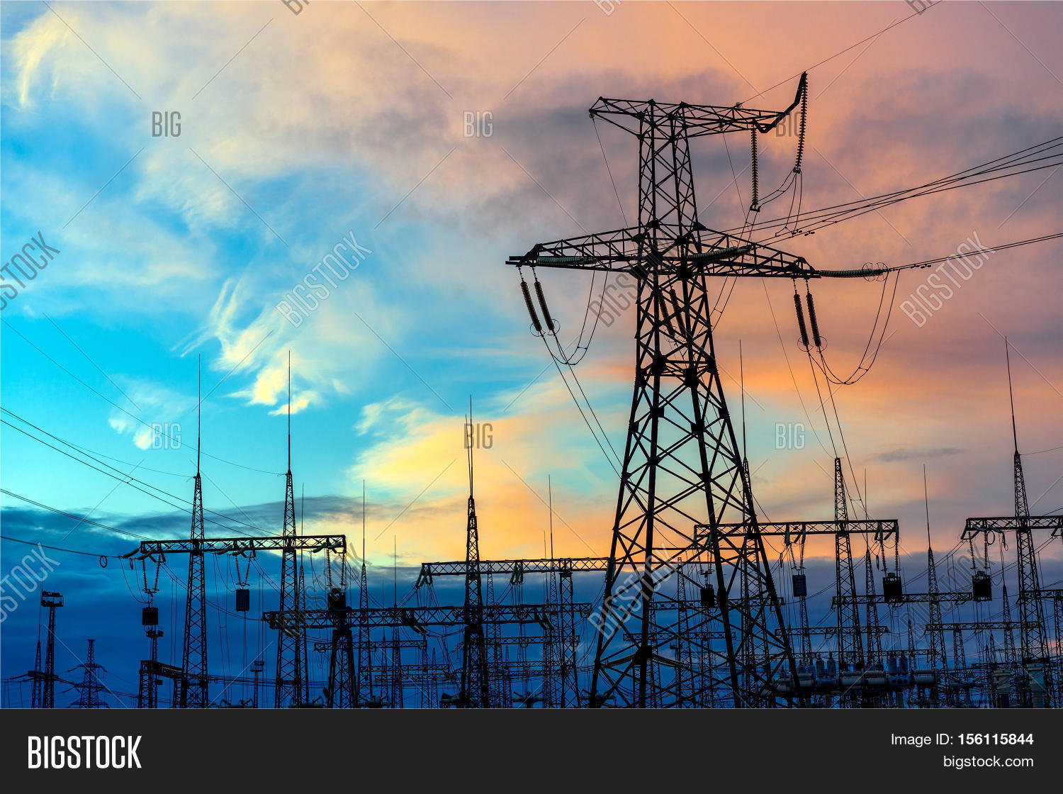 Transmission Towers Image & Photo (Free Trial) | Bigstock