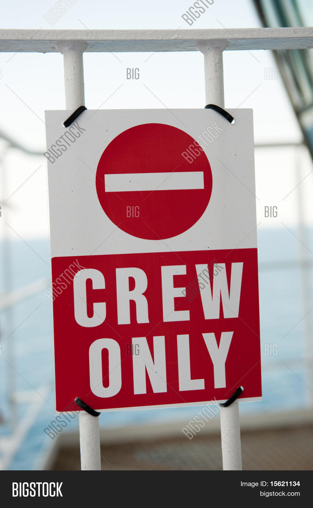 Sign Board Crew Only Image & Photo (Free Trial) | Bigstock