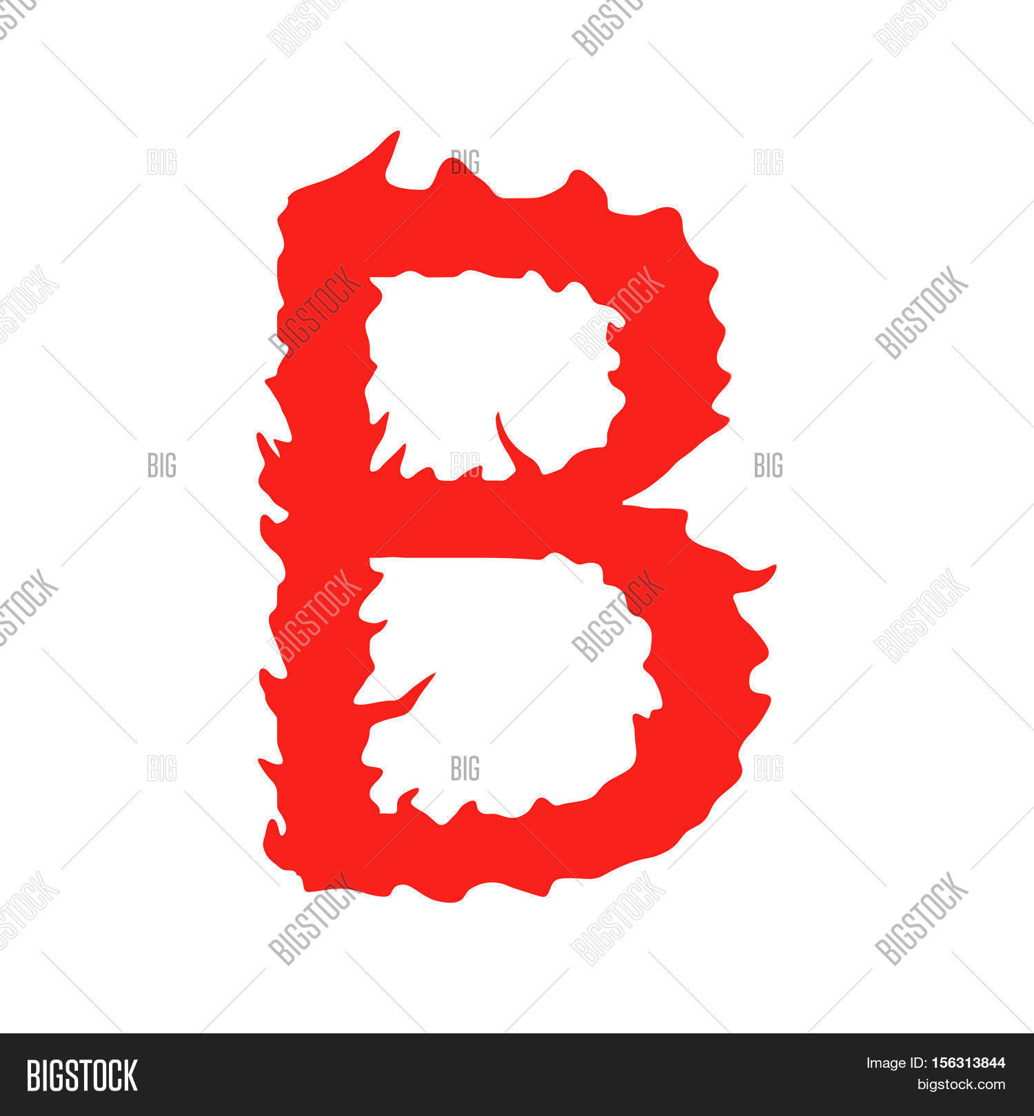 Fire Letter B Isolated Image & Photo (Free Trial) | Bigstock