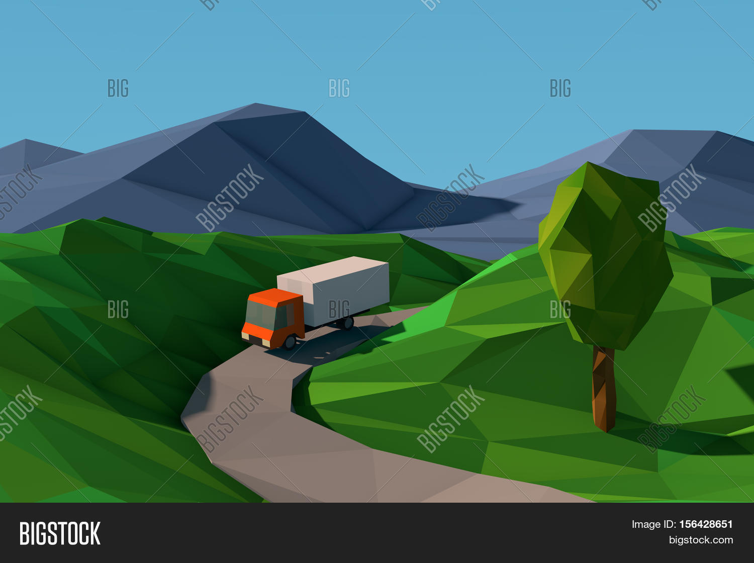 3d Low Poly Cartoon Image & Photo (Free Trial) | Bigstock