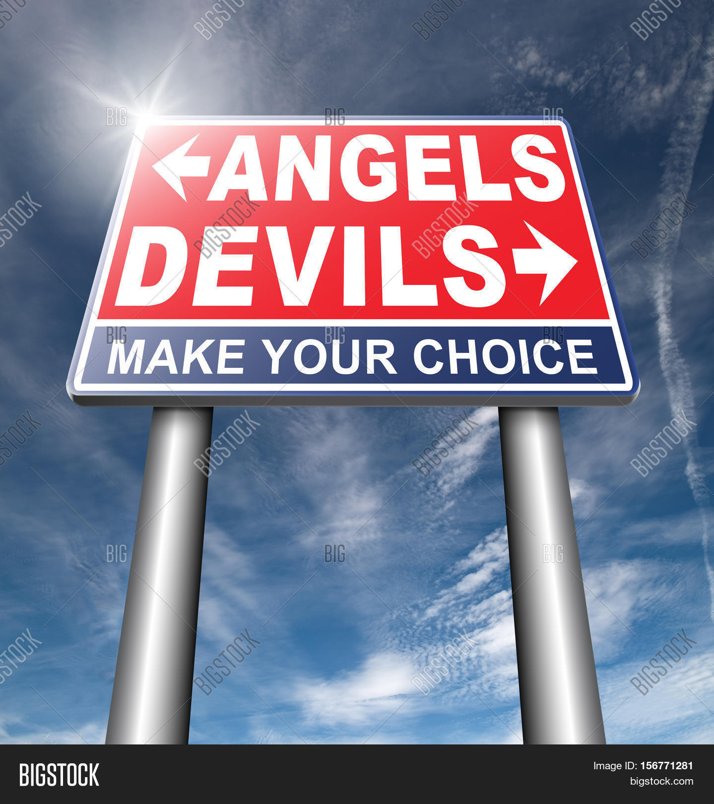 Devil Angel Good Evil Image & Photo (Free Trial) | Bigstock