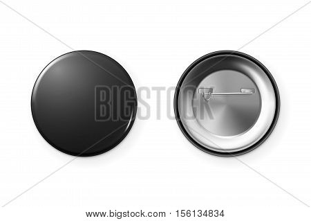 Blank Button Badge Vector & Photo (Free Trial) | Bigstock