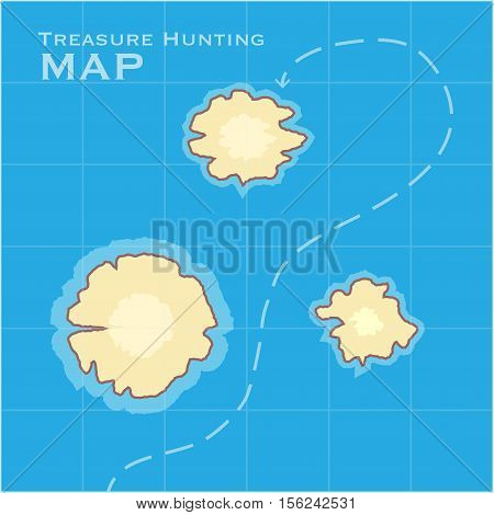 Treasure Hunting Map Vector & Photo (Free Trial) | Bigstock