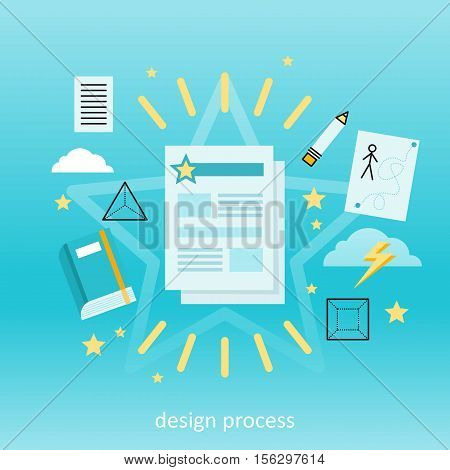 Design Process Banner Vector & Photo (Free Trial) | Bigstock