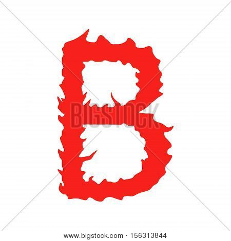 Fire Letter B Isolated Image & Photo (Free Trial) | Bigstock