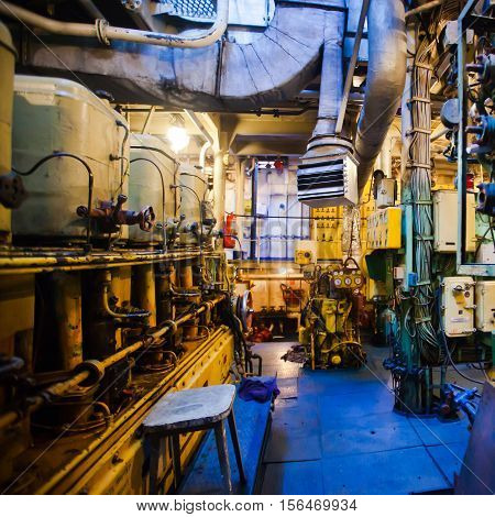 Engine Room On Cargo Image & Photo (Free Trial) | Bigstock