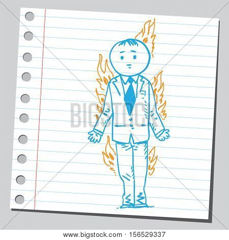 Burned Paper Drawing