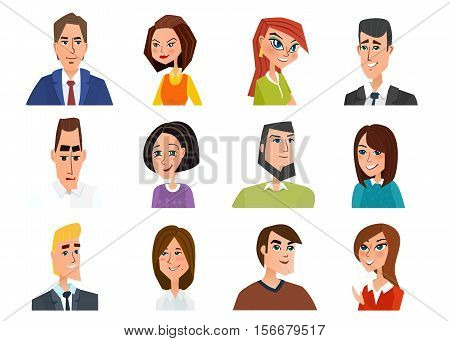 Set Avatar Icons. Vector & Photo (Free Trial) | Bigstock