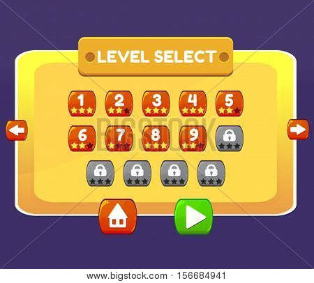 Level Select Game Vector & Photo (Free Trial) | Bigstock