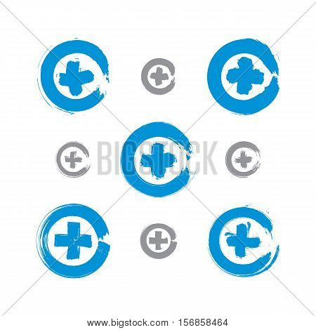 Set Hand-drawn Plus Vector & Photo (Free Trial) | Bigstock