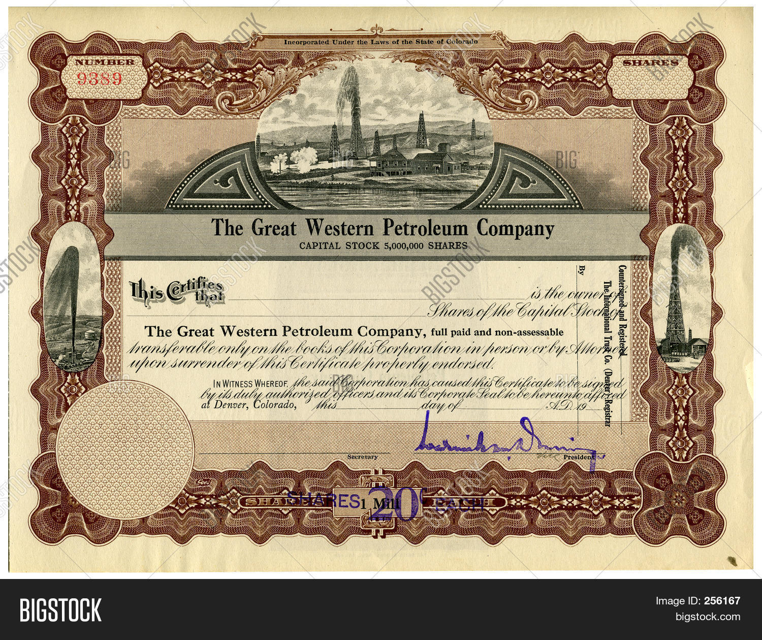 Stock Certificate Image & Photo (Free Trial) | Bigstock