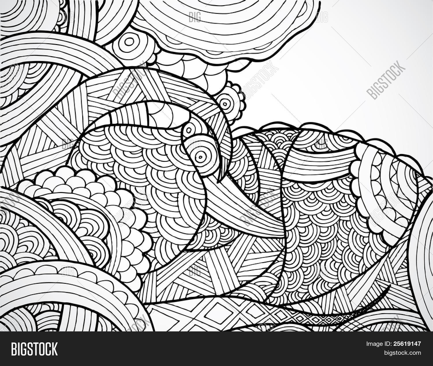 Abstract Hand Drawn Vector & Photo (Free Trial) | Bigstock