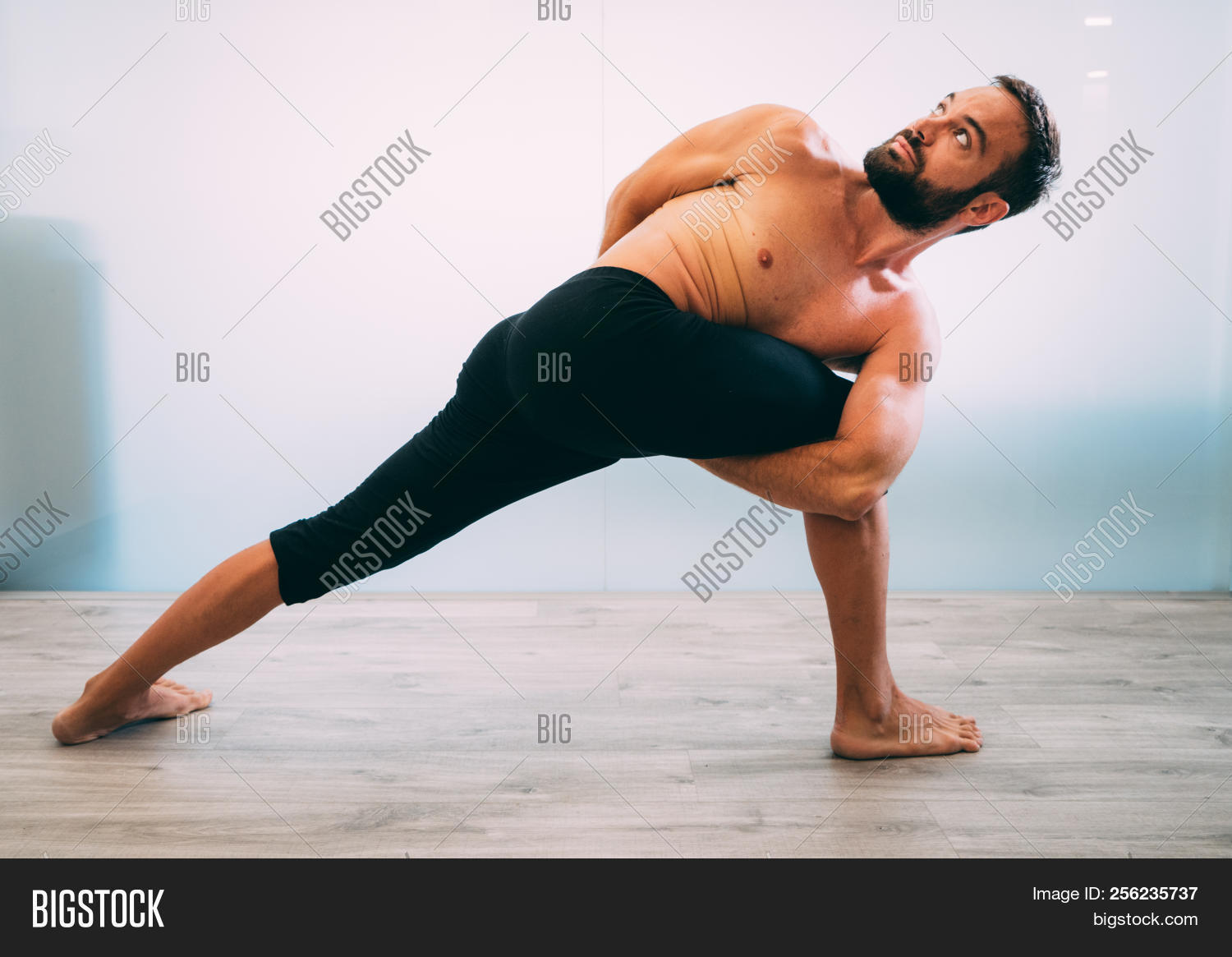 Yoga. Young Man Doing Image & Photo (Free Trial) | Bigstock