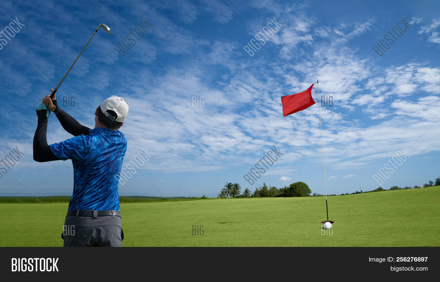 Golfer Hitting Golf Image & Photo (Free Trial) | Bigstock