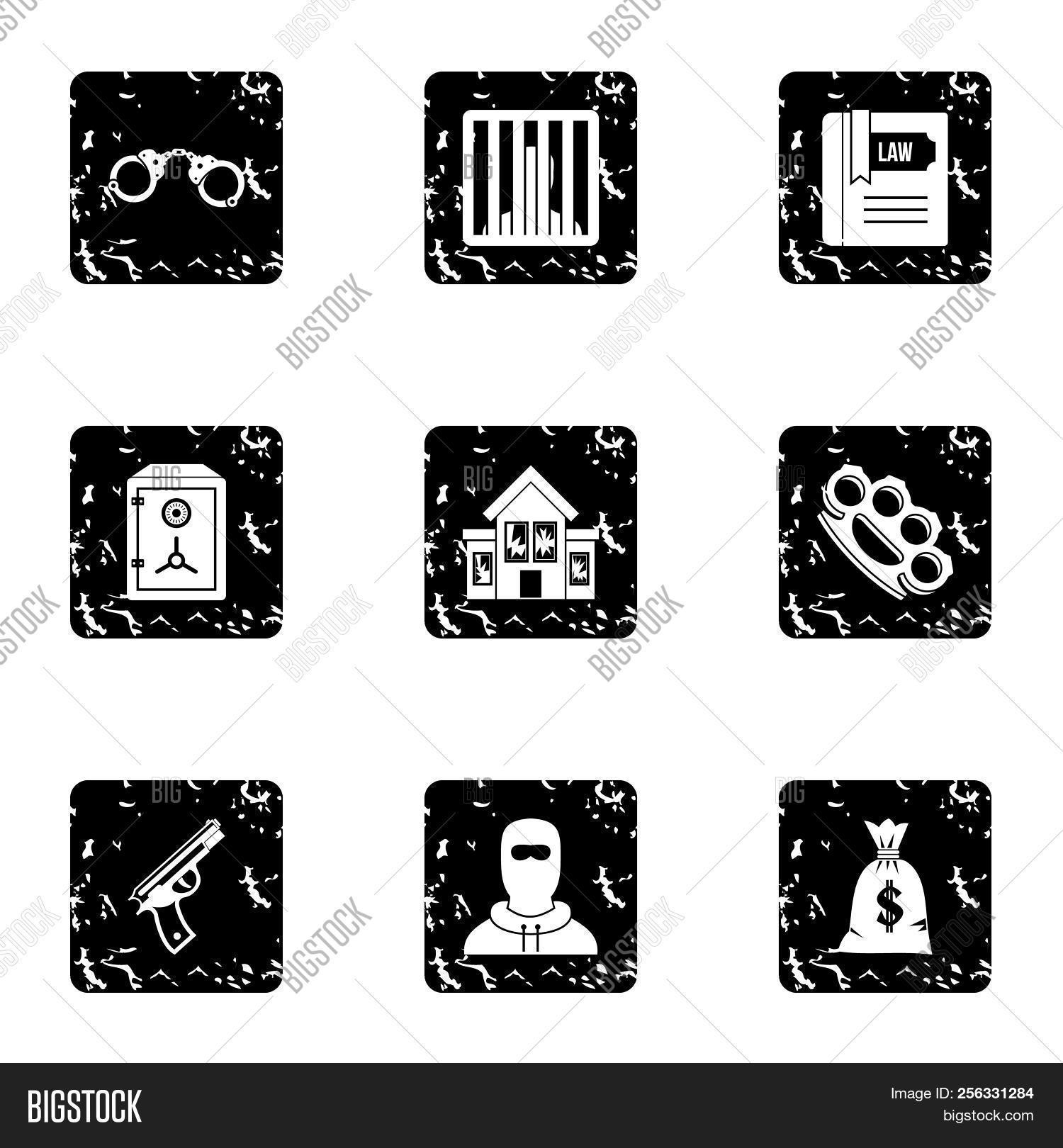 Offense Icons Set. Image & Photo (Free Trial) | Bigstock