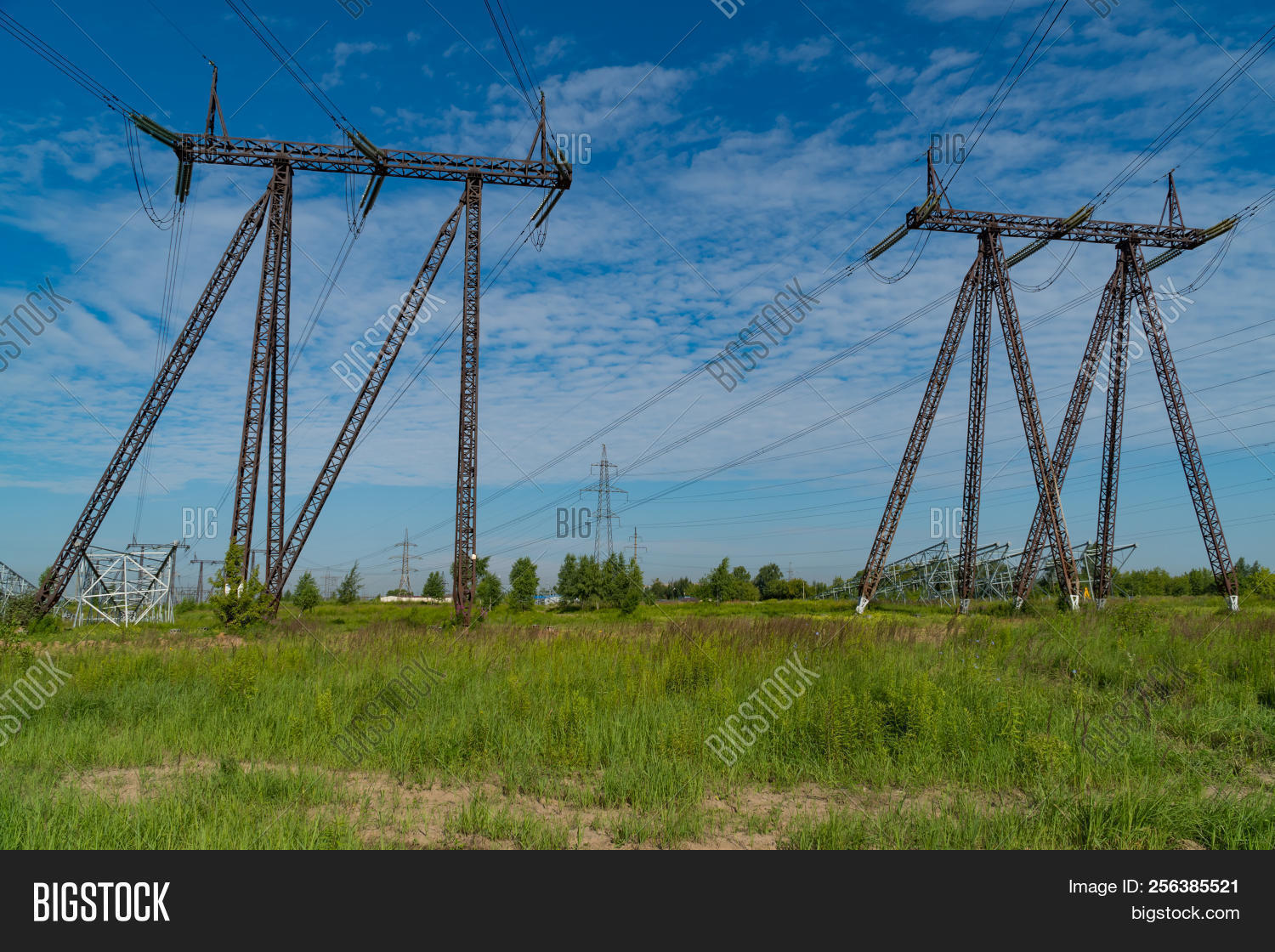 New Poles Power Lines Image & Photo (Free Trial) | Bigstock