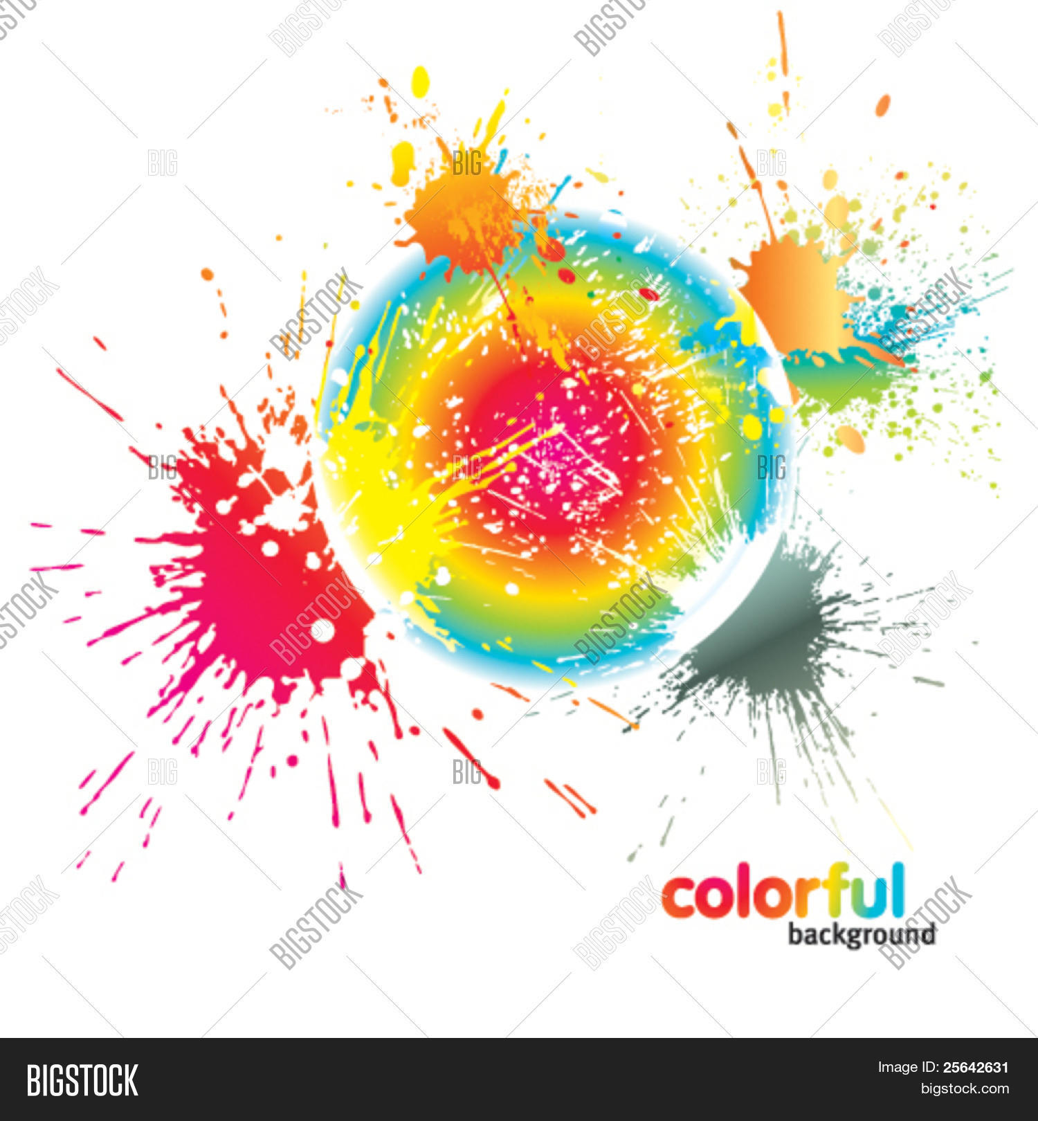 Colorful Circle Spots Vector & Photo (Free Trial) | Bigstock