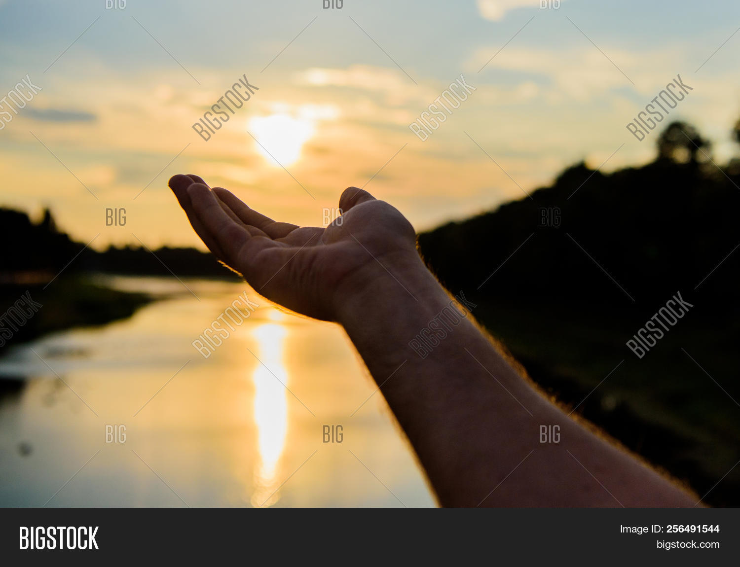 Person Pointing To The Sky