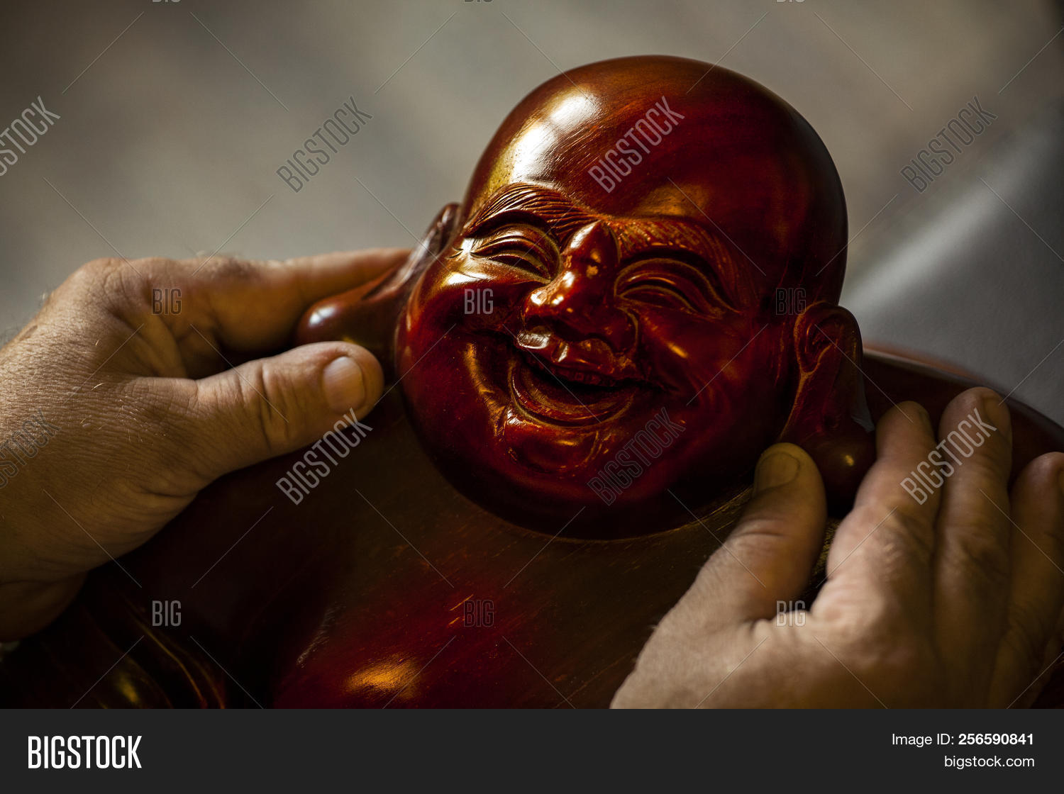 Wooden Budha Man Hands Image & Photo (Free Trial) | Bigstock
