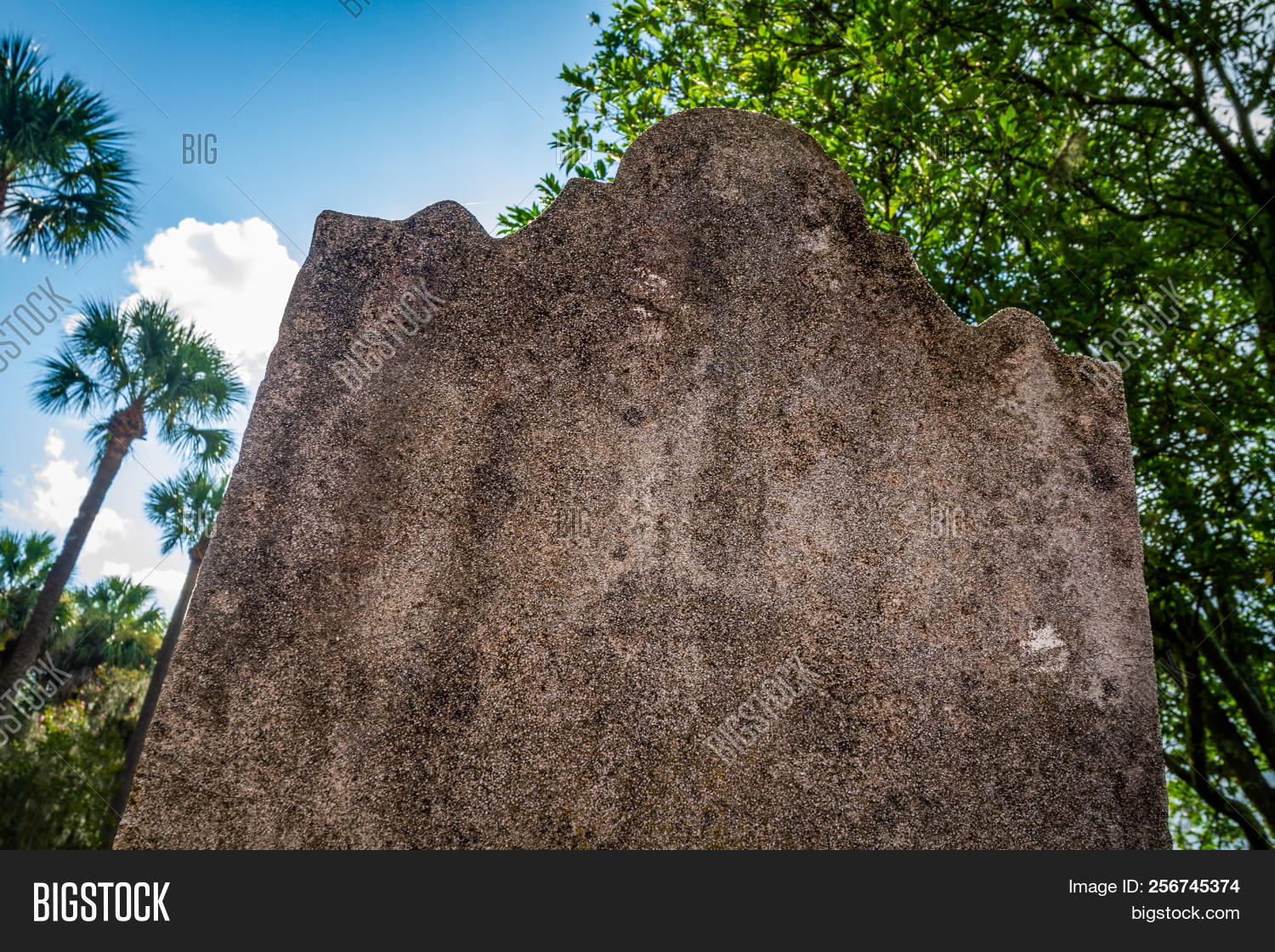 Eroded Blank Headstone Image & Photo (Free Trial) | Bigstock
