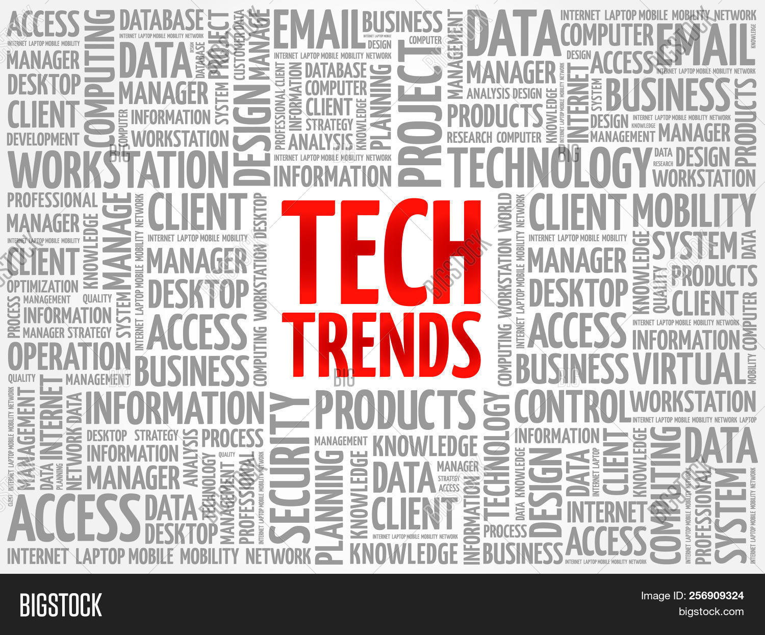 Tech Trends Word Cloud Image & Photo (Free Trial) | Bigstock