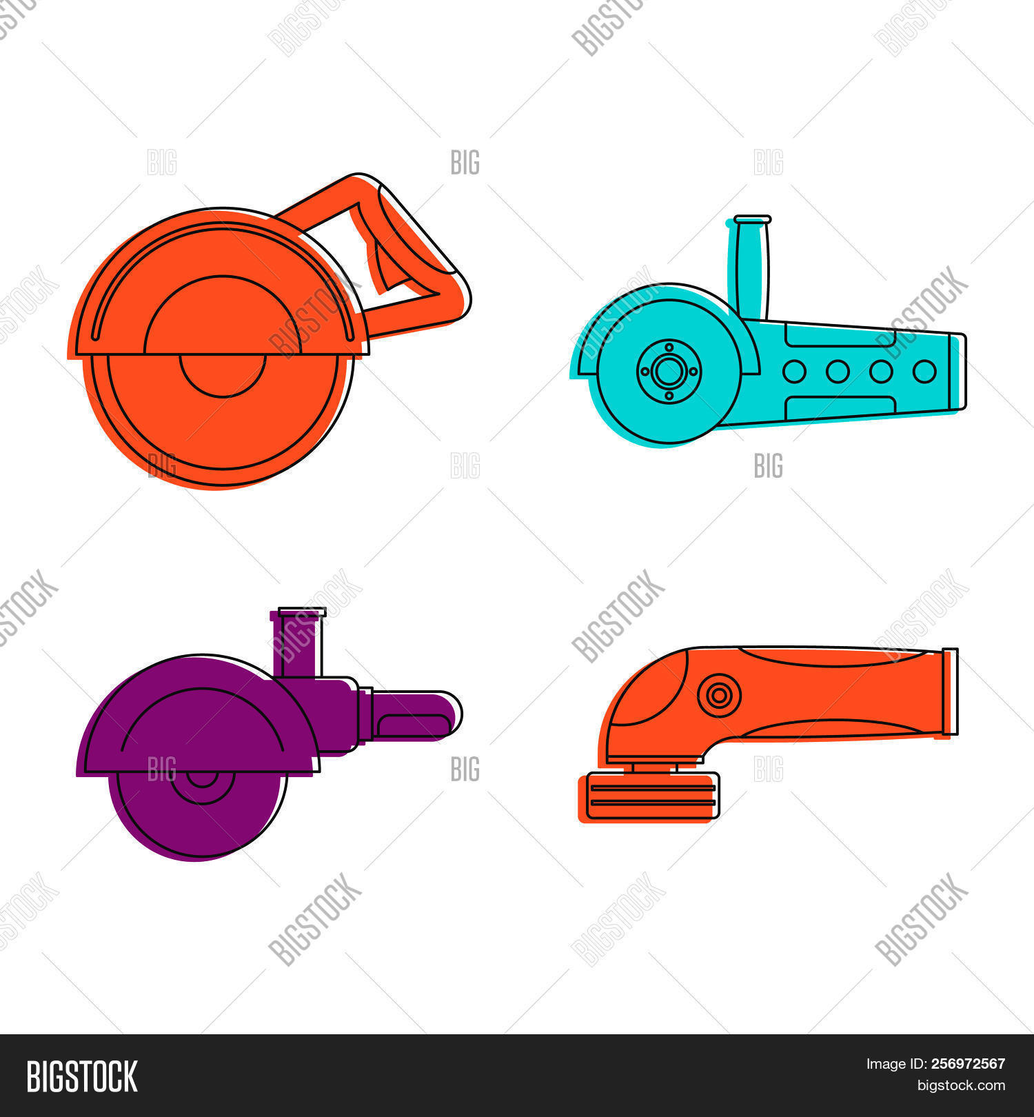Flex Icon Set. Color Image & Photo (Free Trial) | Bigstock