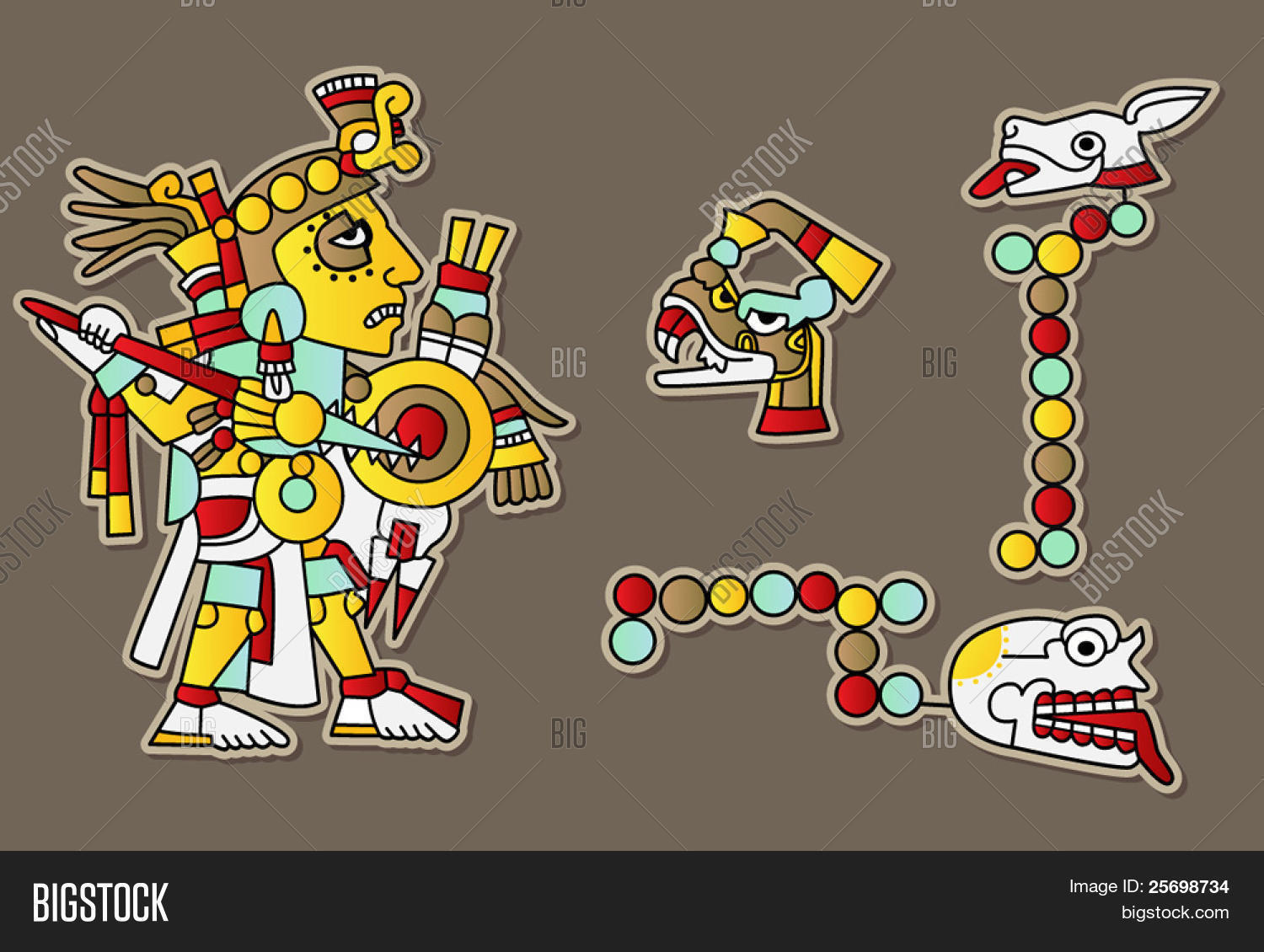 Mayan Vector Set Vector & Photo (Free Trial) | Bigstock