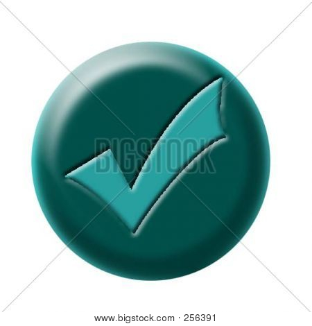 Tick Mark Button Image & Photo (Free Trial) | Bigstock