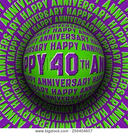 Happy 40th Vector & Photo (Free Trial) | Bigstock