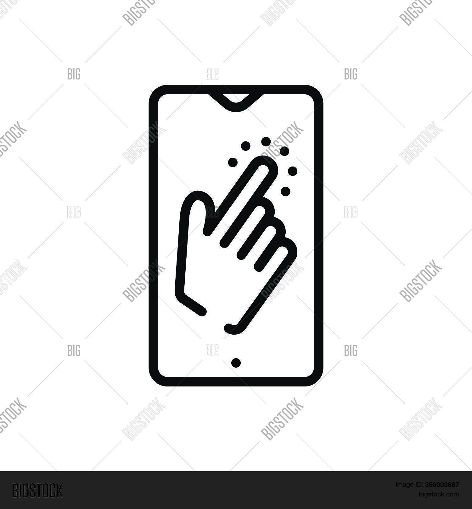 Black Line Icon Once Vector & Photo (Free Trial) | Bigstock