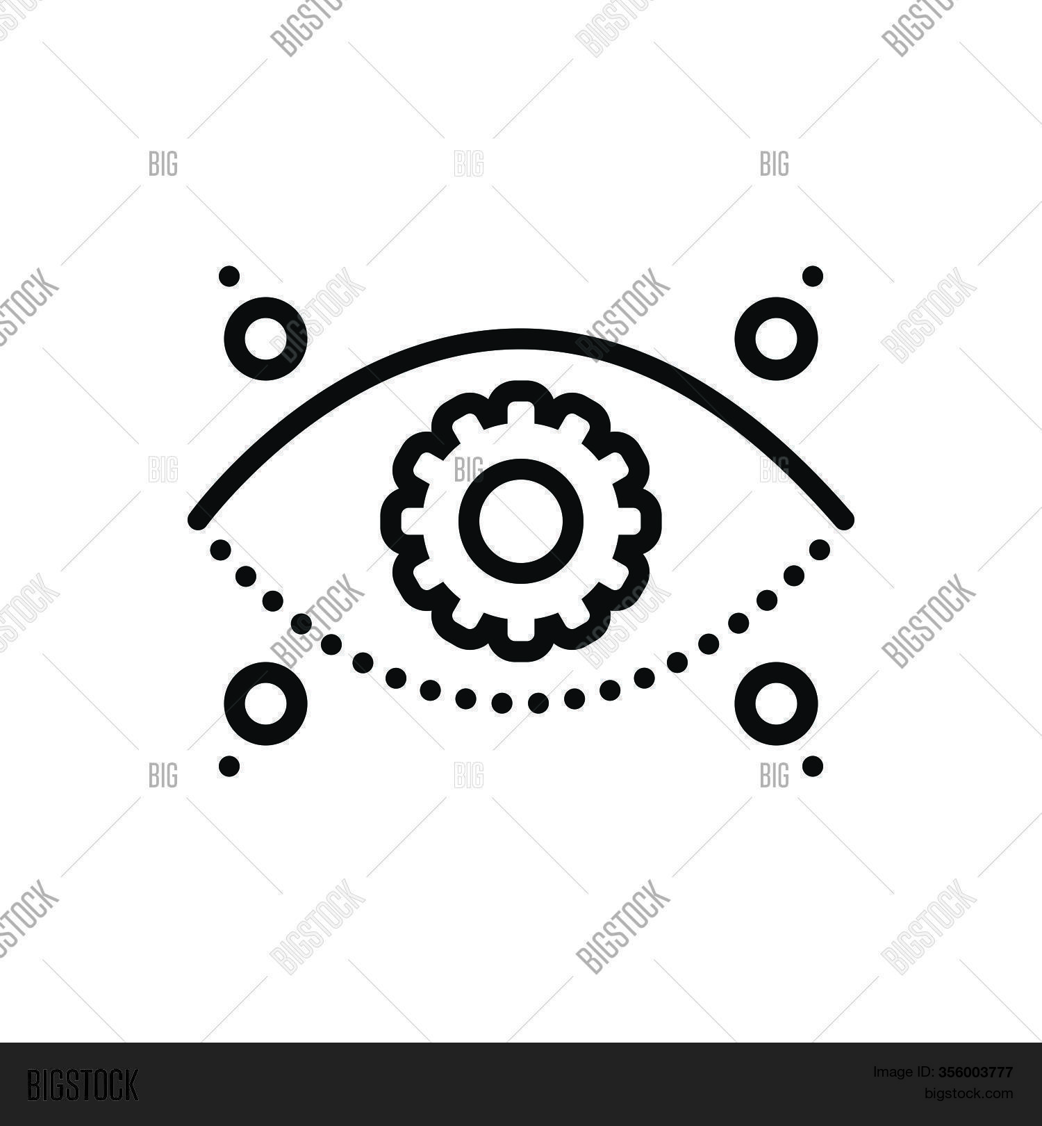 Black Line Icon Vector & Photo (Free Trial) | Bigstock