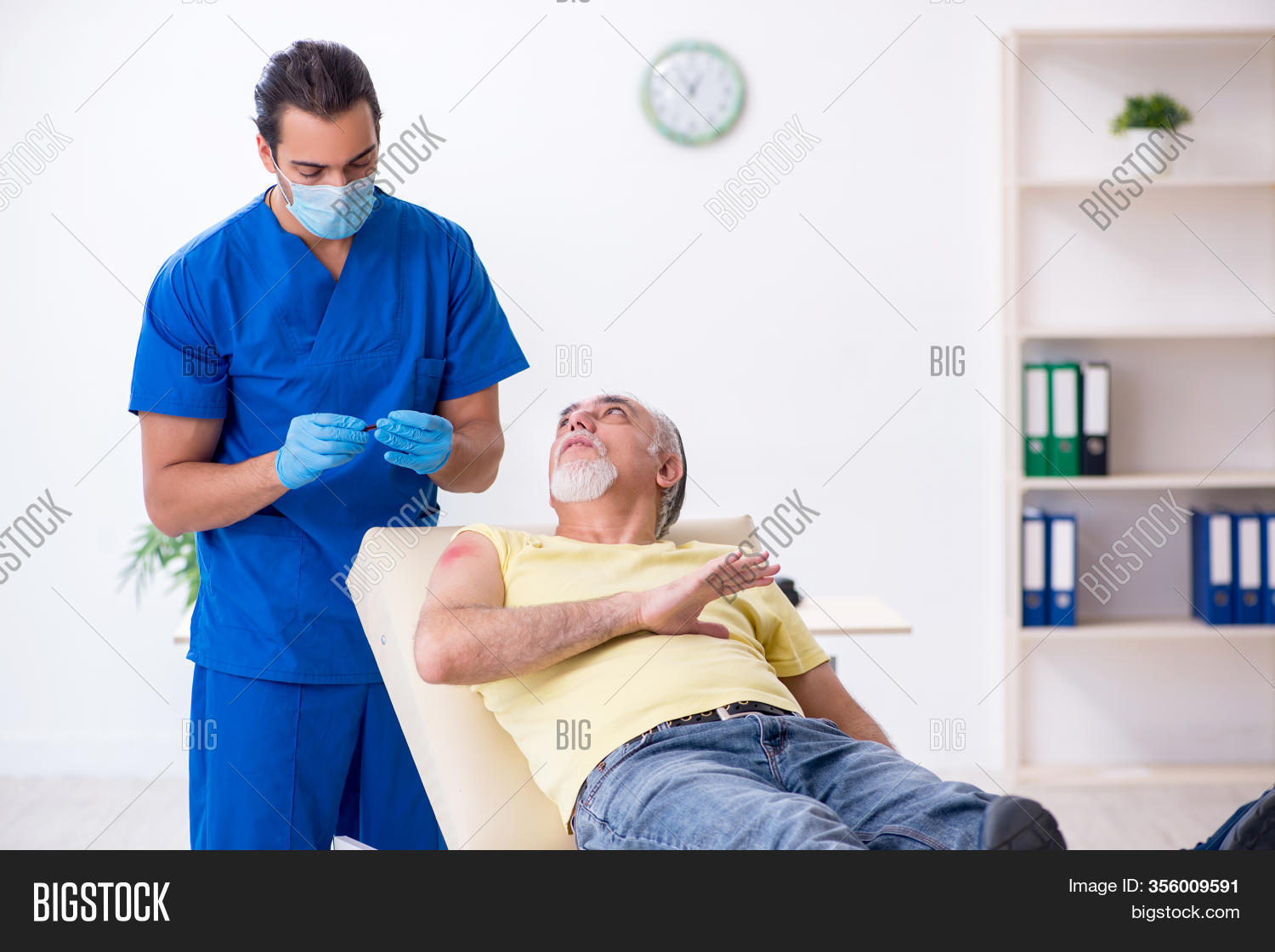 Injured Old Man Image & Photo (Free Trial) | Bigstock