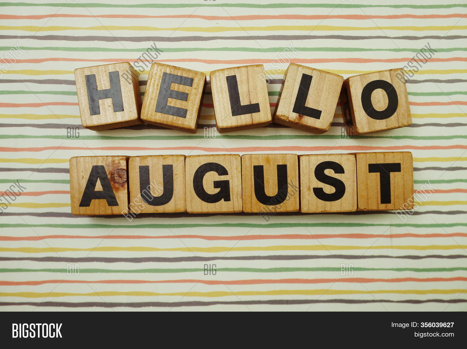 Hello August Alphabet Image & Photo (Free Trial) | Bigstock