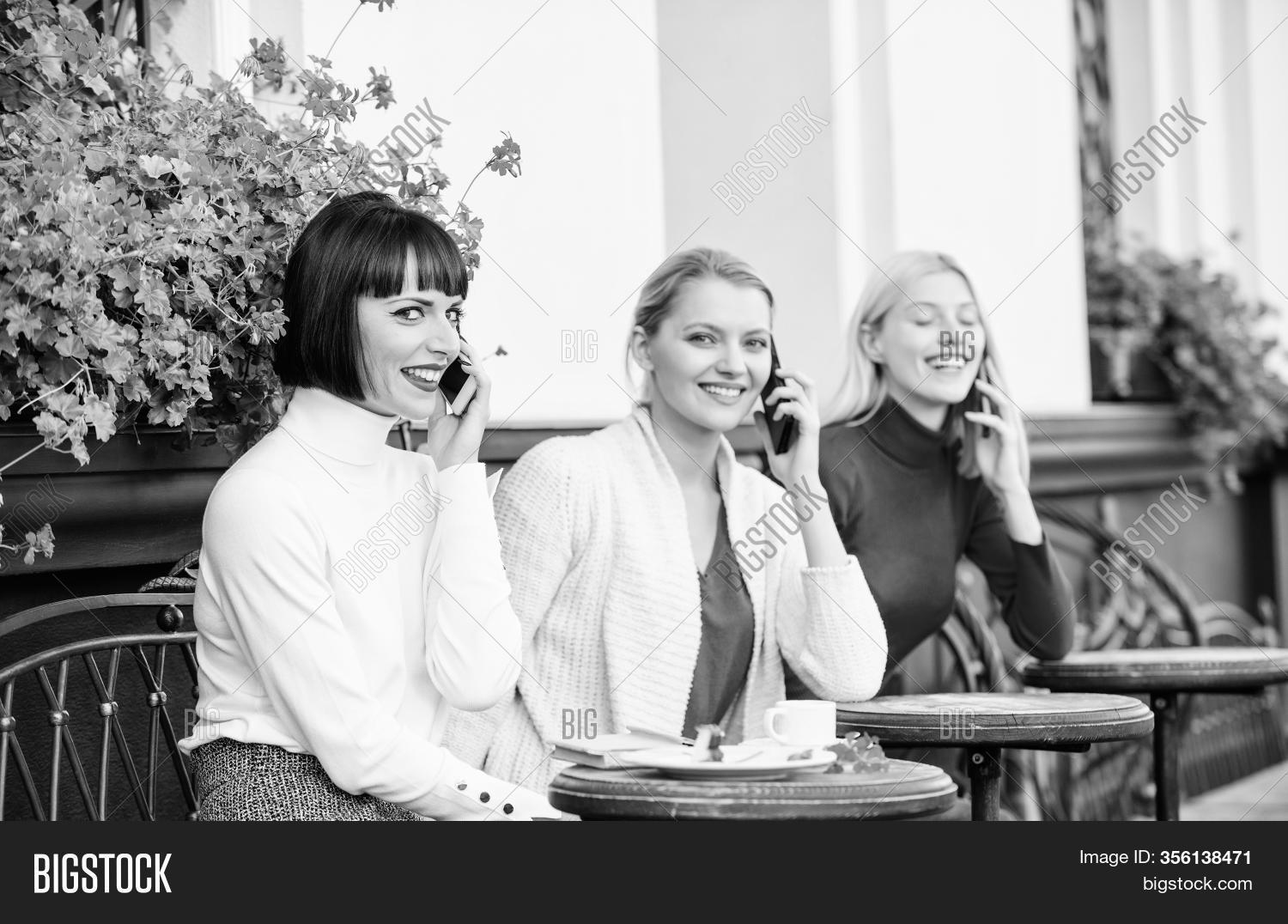 Three Girls Cafe Image & Photo (Free Trial) | Bigstock