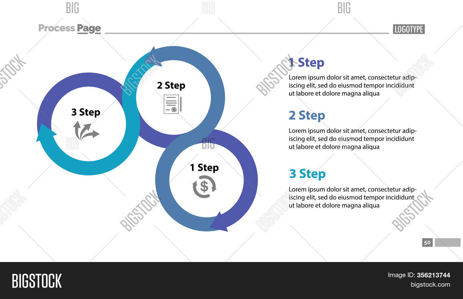 Three Step Process Image & Photo (Free Trial) | Bigstock
