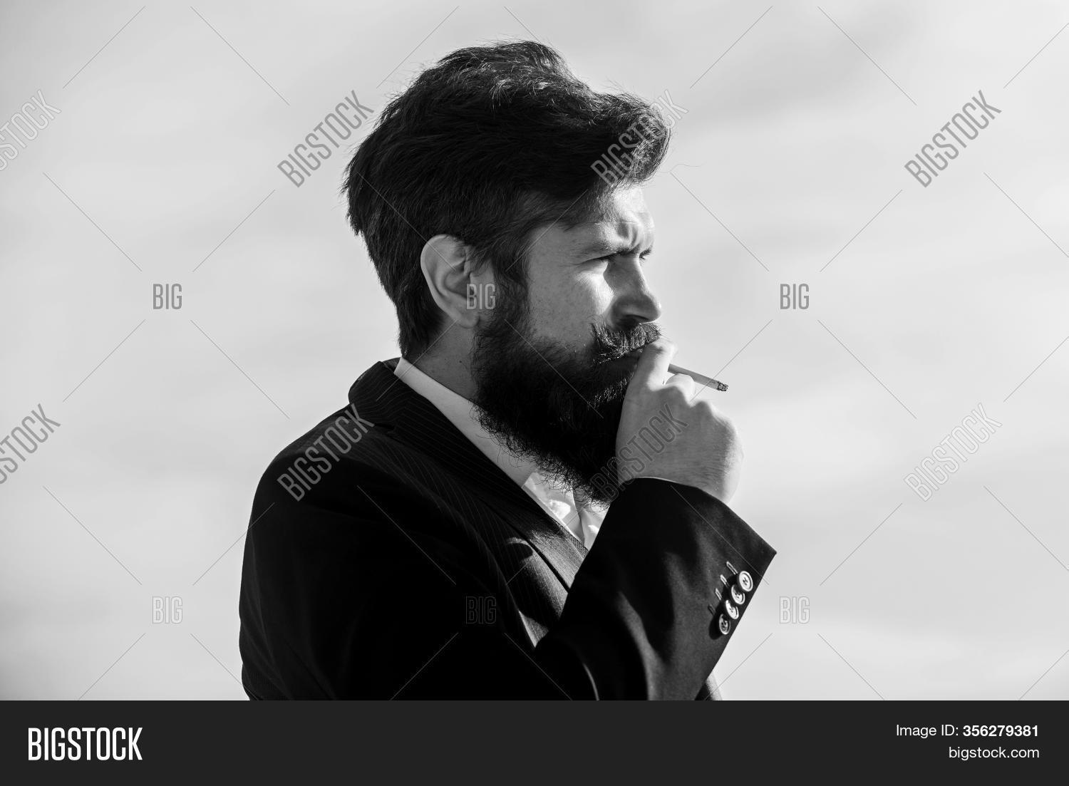 Guy Cigarette Enjoy Image & Photo (Free Trial) | Bigstock