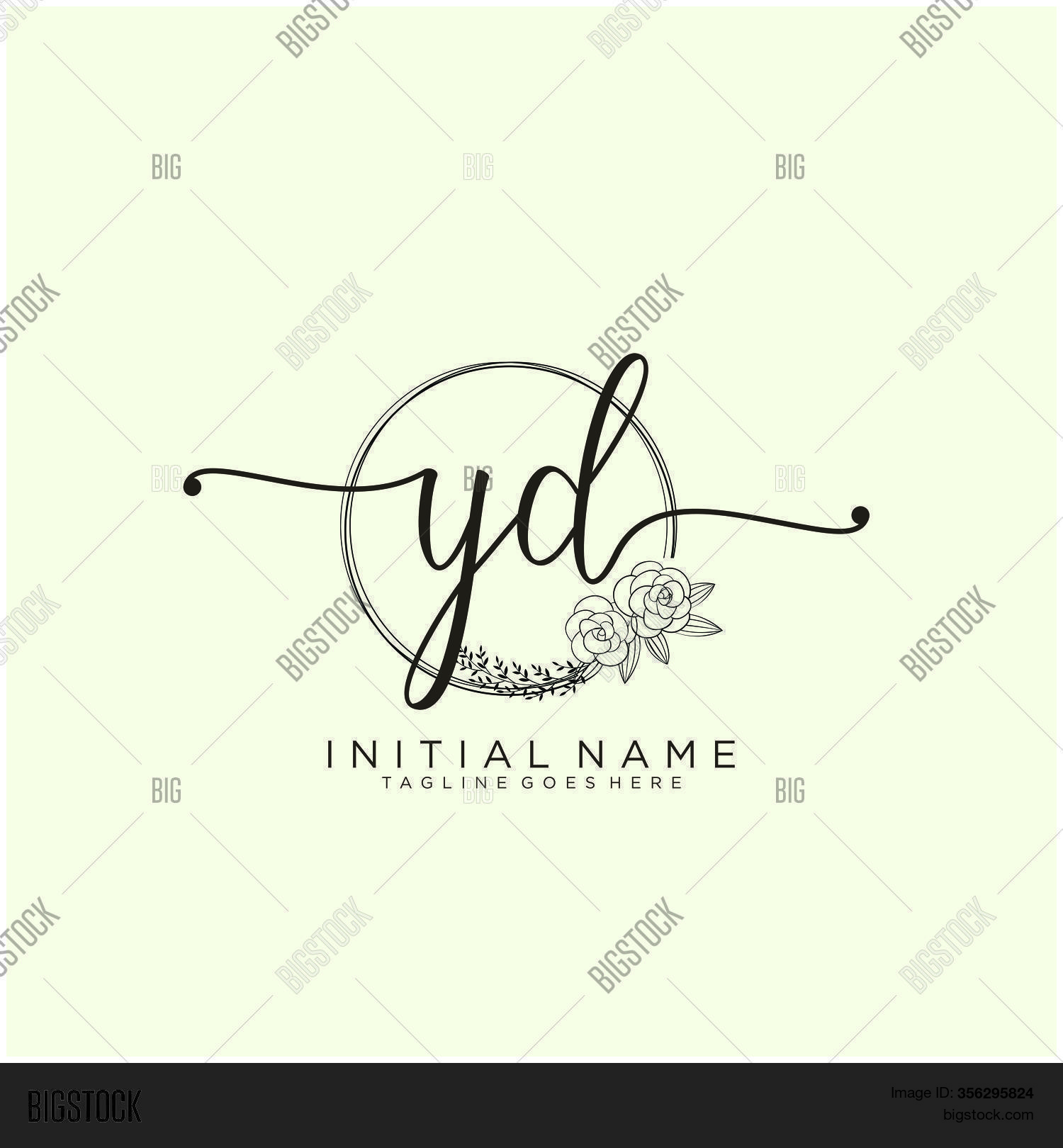 Yd Letter Initial Vector & Photo (Free Trial) | Bigstock