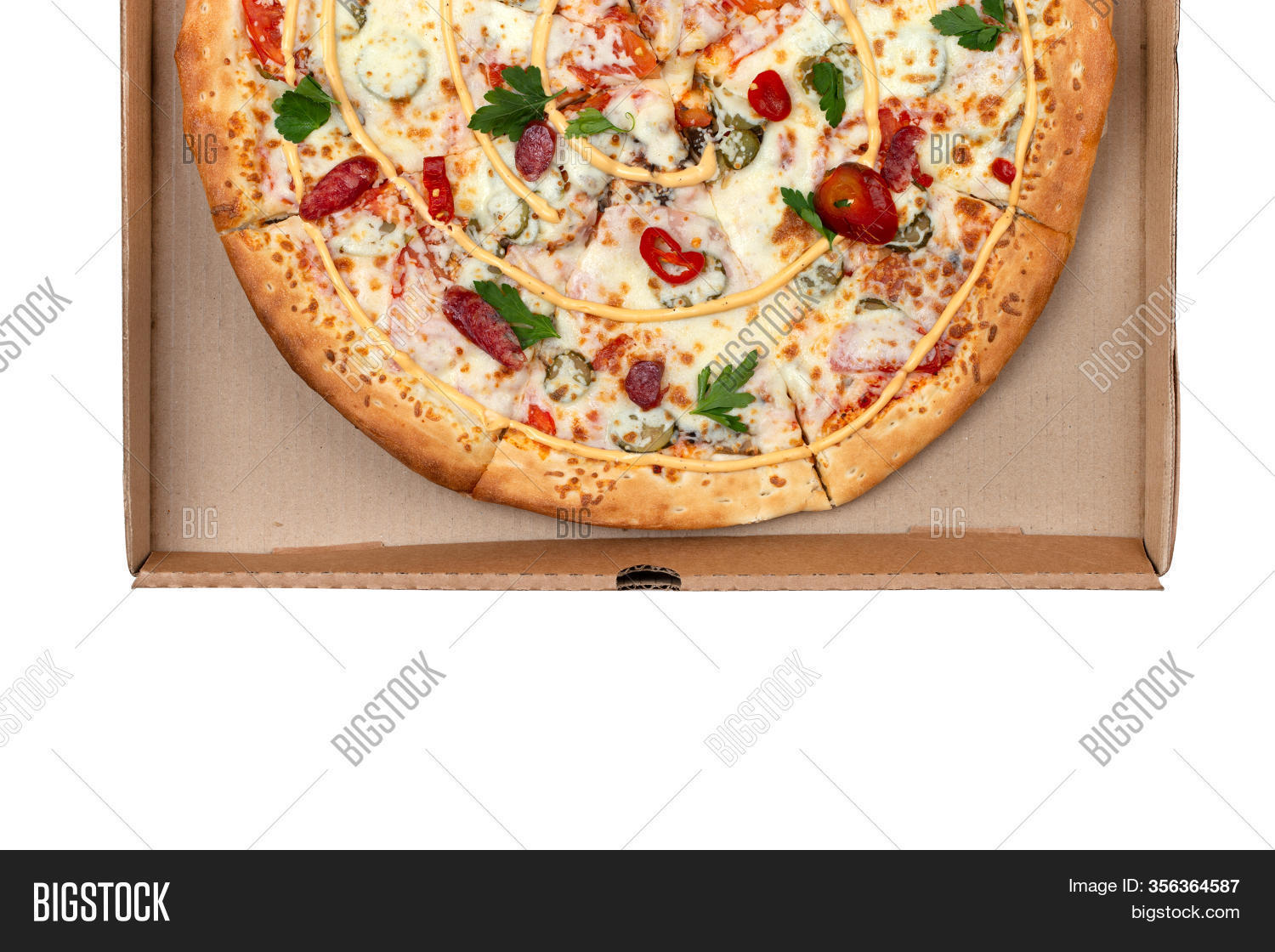 Hot Pizza Cardboard Image & Photo (Free Trial) | Bigstock