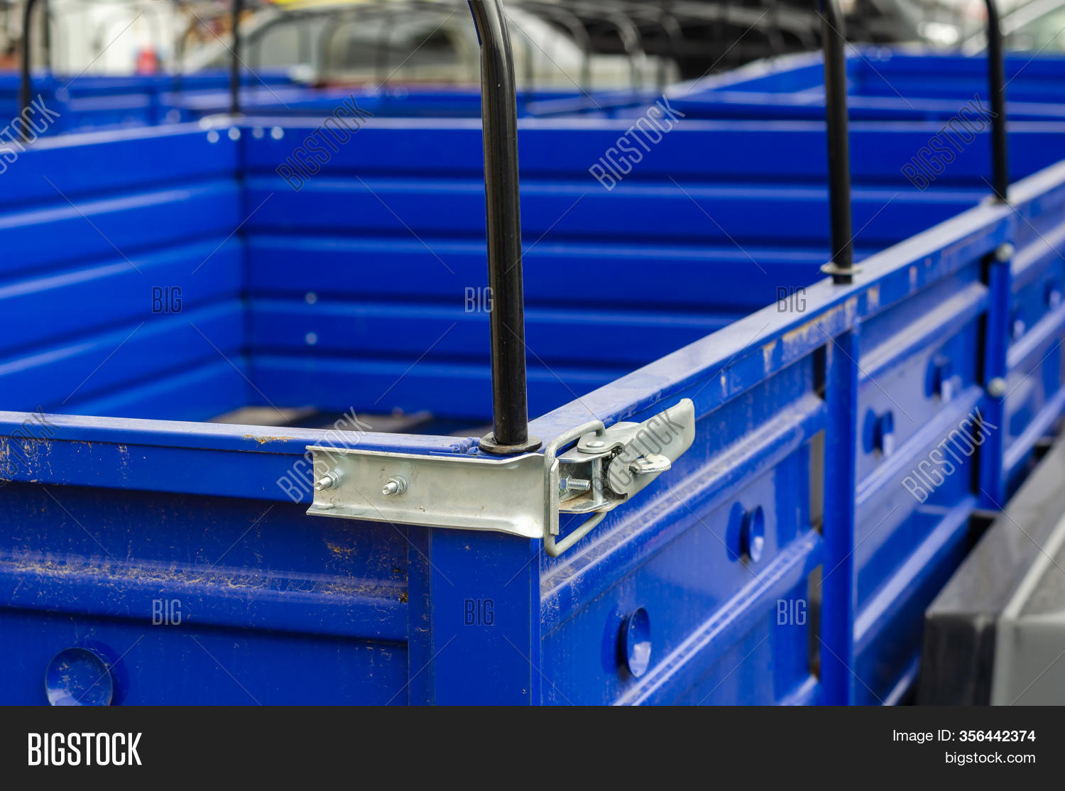 Blue Trailer Car. Image & Photo (Free Trial) | Bigstock