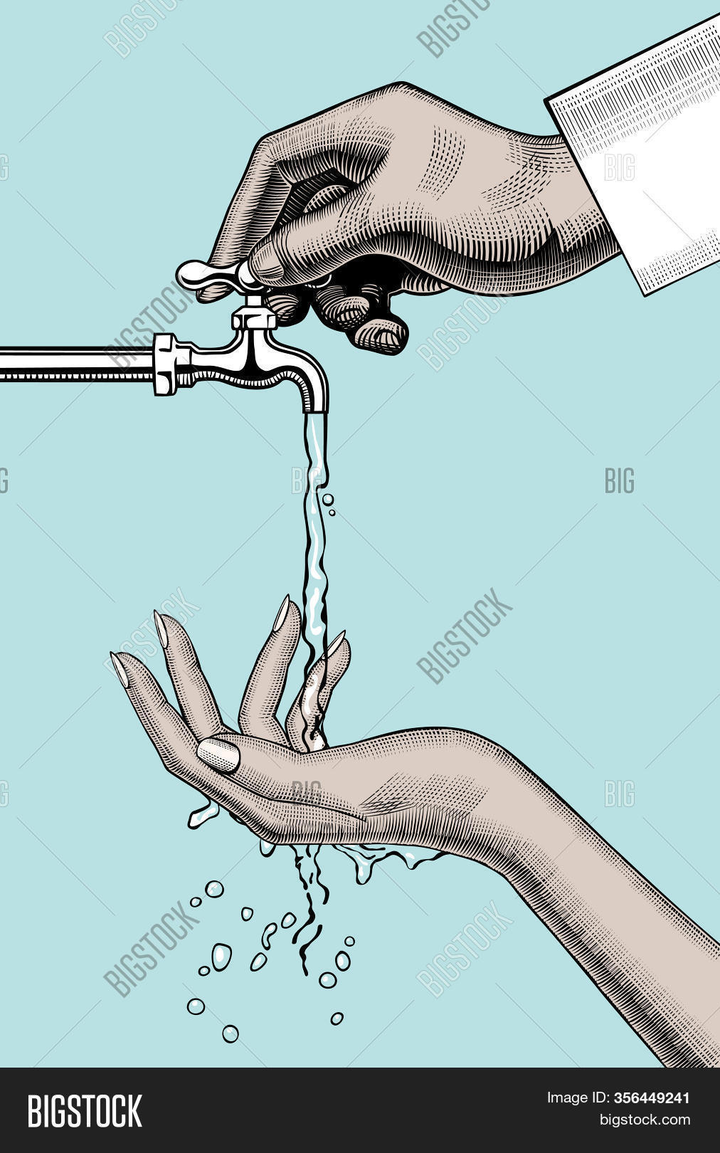 Hand Opening Water Tap Image & Photo (Free Trial) | Bigstock